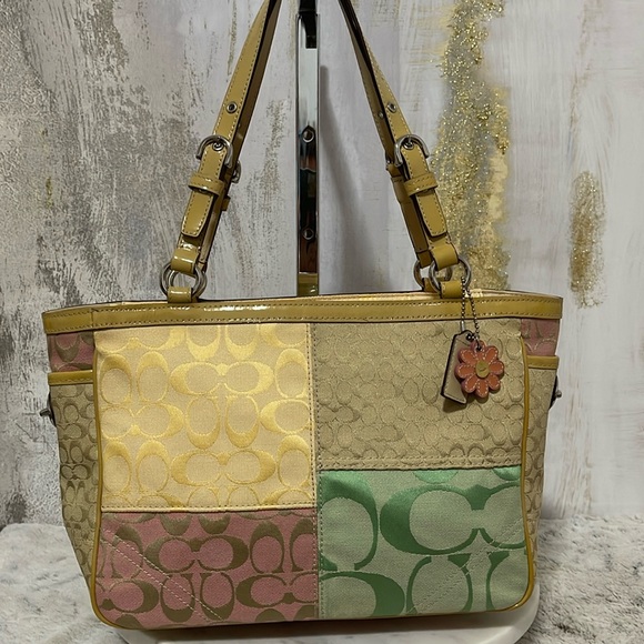 Coach | Bags | Coach Patchwork In Pastel Tones Tote | Poshmark